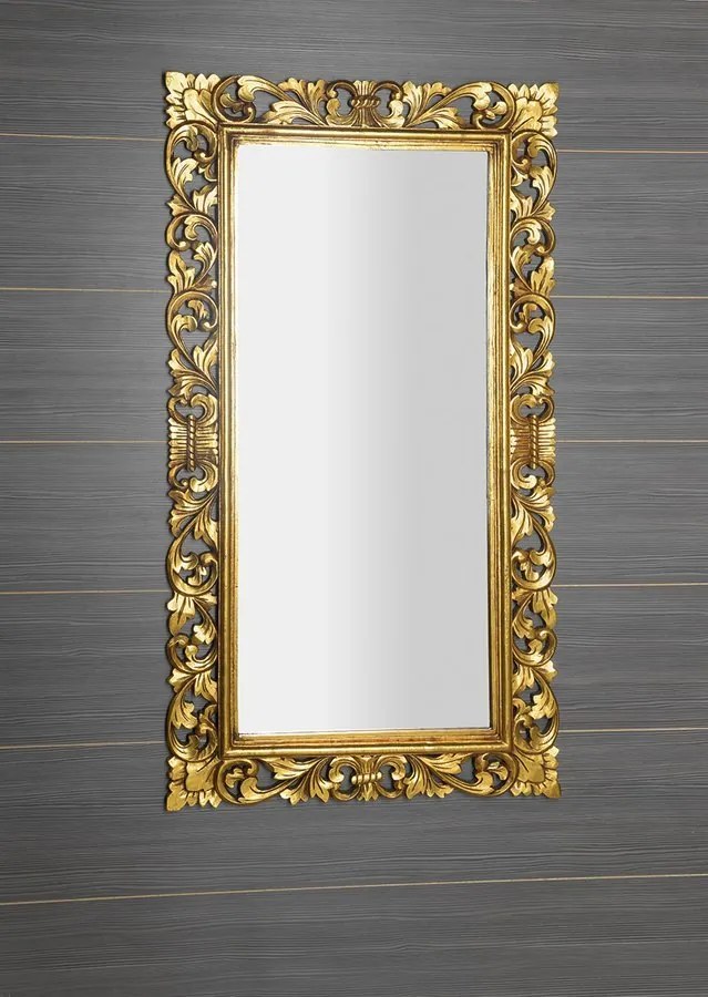 Sapho SCULE zrcadlo ve vyřezávaném rámu 80x150cm, zlatá IN338