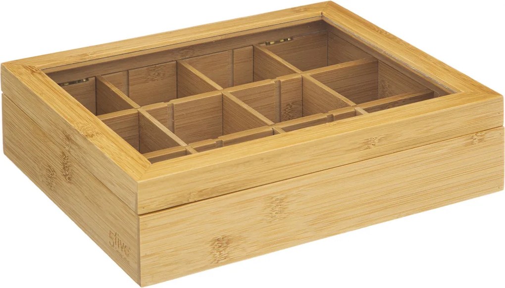 Krabička na čaj, 8 příhrádek