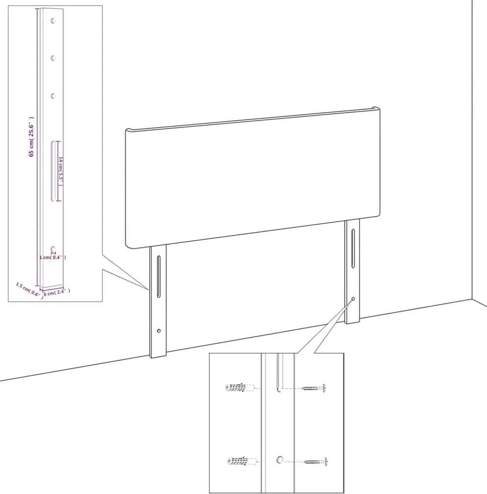 vidaXL Rám postele bez matrace 90 x 200 cm samet [3125856] Barva: Tmavě moddrá