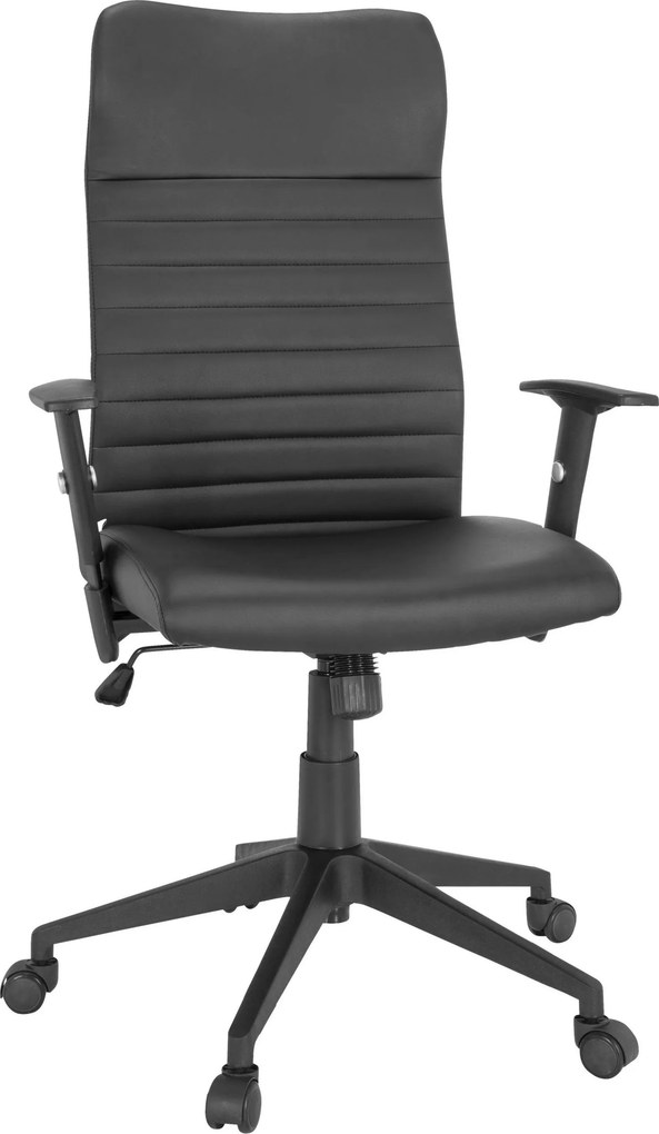 XXXLutz OTOČNÁ ŽIDLE, vzhled kůže, černá MID.YOU - Online Only kancelářské židle - 001918051401