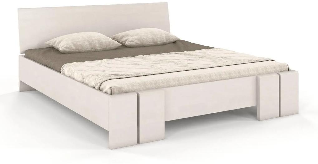 Buková postel Vestre - zvýšená   ,  200x200 cm