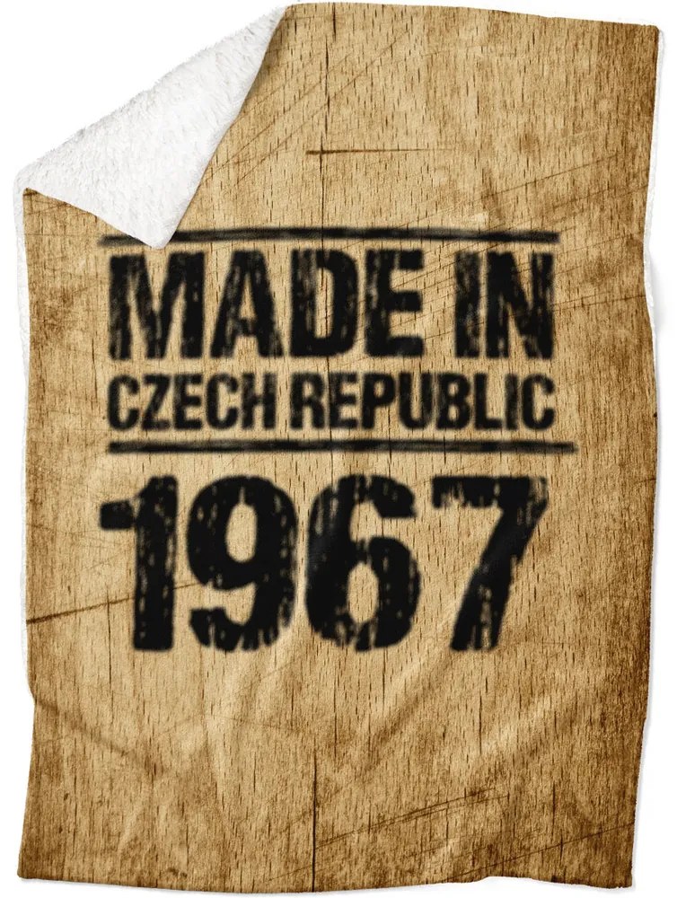 Deka Made In (rok: 1967, Podšití beránkem: ANO)