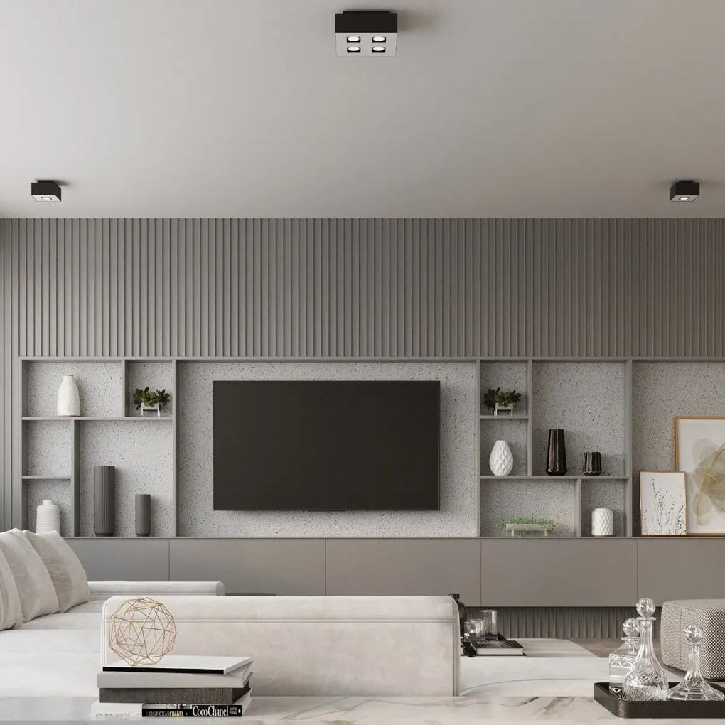 Sollux Lighting Stropní svítidlo MONO 4 černé