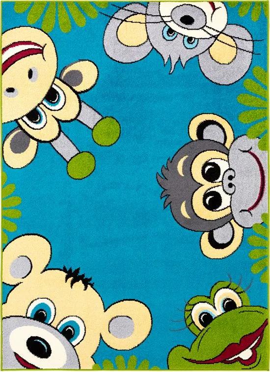 Dětský kusový koberec Agnella Funky TOP TIG smaragd Rozměr: 240x330 cm