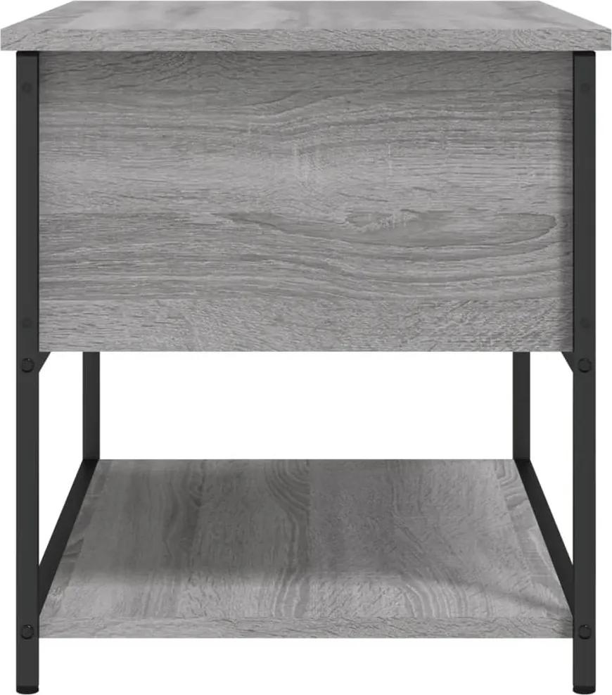 vidaXL Úložná lavice 70 x 42,5 x 47 cm kompozitní dřevo [839021] Barva: hnědý dub
