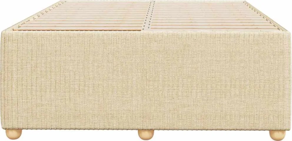 Rám postele bez matrace krémový 120 x 200 cm textil 3284933