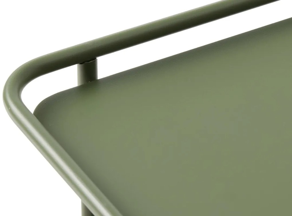 Designový konferenční stolek Harinder 75 cm olivovo-zelený
