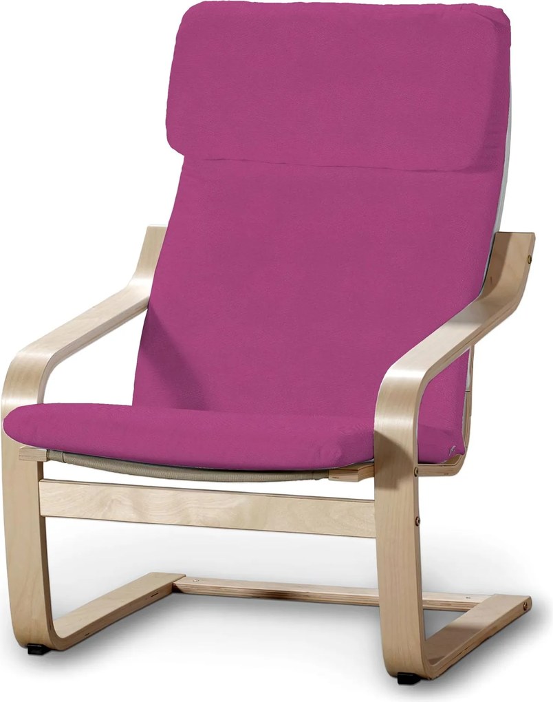 Sedák na křeslo IKEA Poäng barva růžová látka pletený vzor