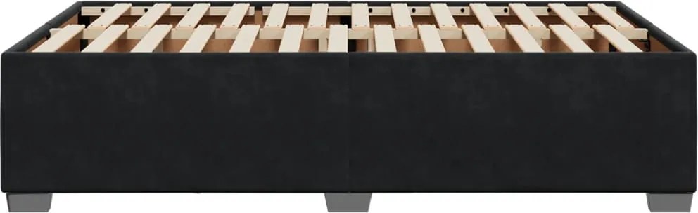 Rám postele bez matrace černý 120 x 200 cm samet 3284627