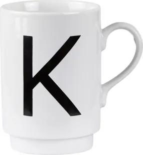 Porcelánový hrnek písmeno K