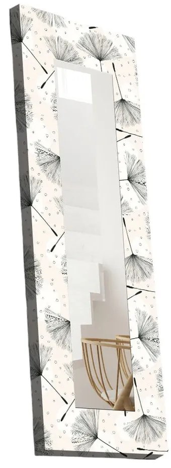 Nástěnné zrcadlo s dřevěným rámem 40x120 cm – Wallity