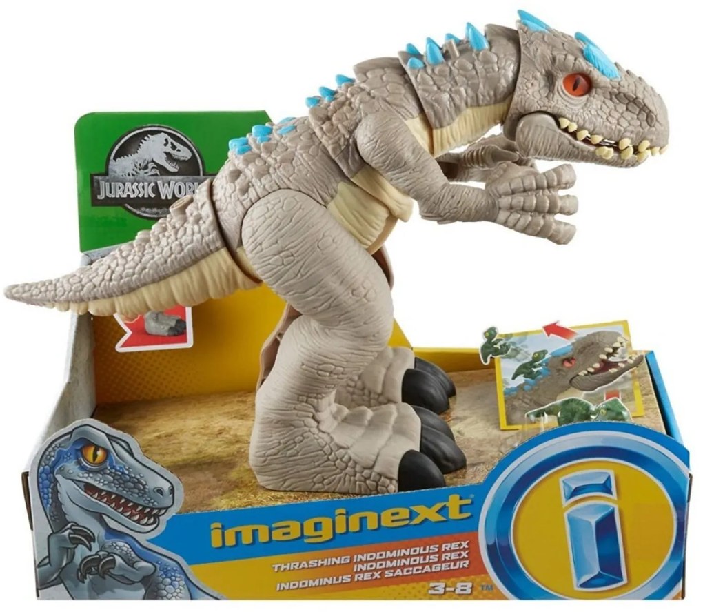 Fisher price imaginext zuřivý indominus rex, mattel gmr16