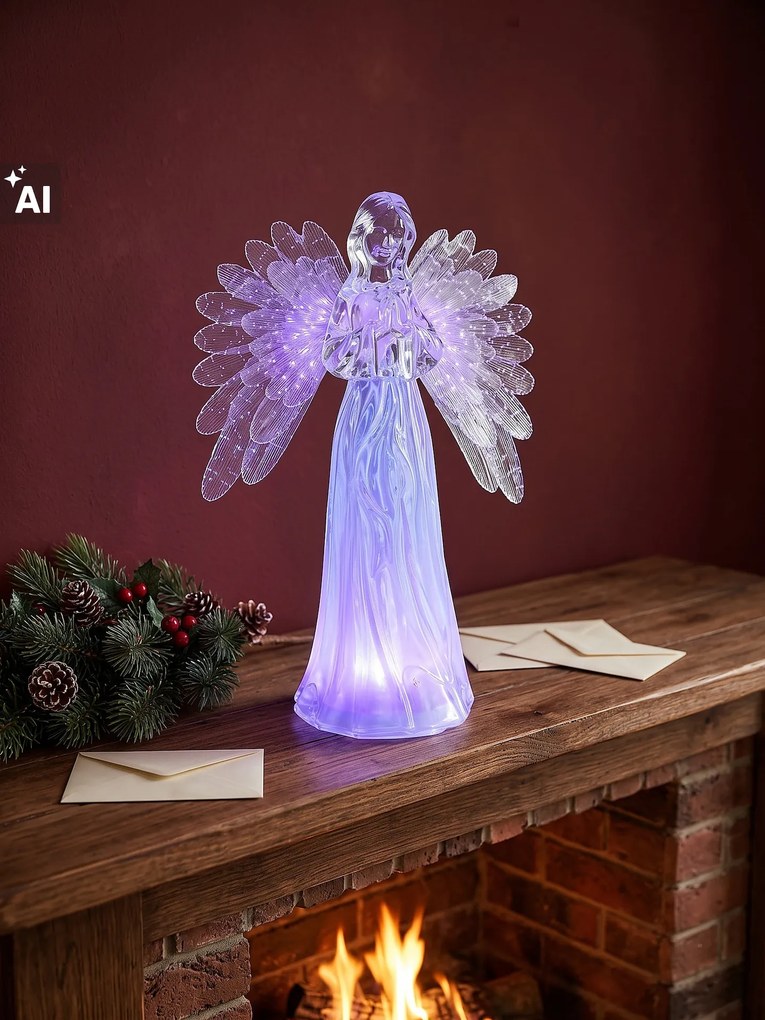 Sinsay - Vánoční LED dekorace ve tvaru andílka - clear