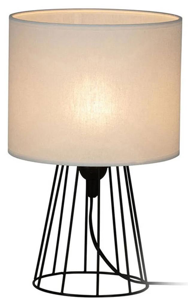 Stolní lampa Valene textilní stínidlo, výška 32 cm