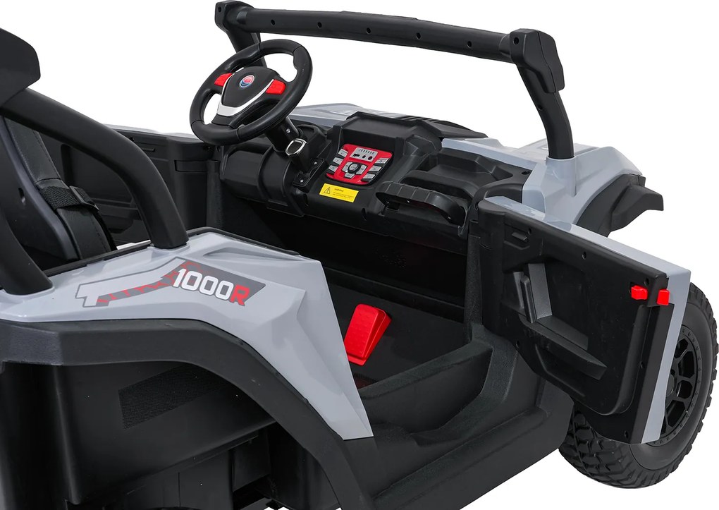 Ramiz Elektrická bugina Gravity pro děti šedá + pohon 4x4 + dálkové ovládání