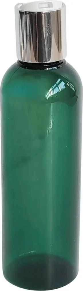 Dávkovač mýdla BEN 200 ml zelený s bílo-stříbrným DISC TOP