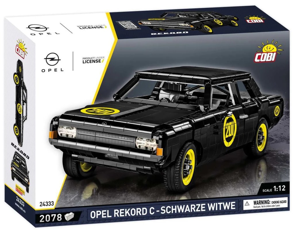 Stavebnice cobi 24333 opel rekord c schwarze witwe v měřítku 1:12