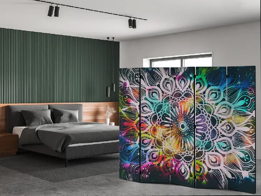 Paraván energická mandala Rozměr: 225 x 180 cm
