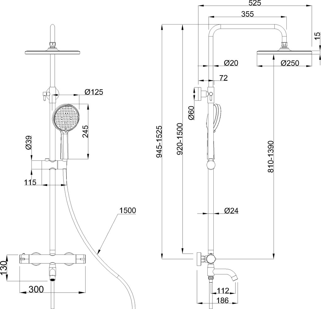 Invena Invena, DESZCZOWNIA Z BATERIE WANNOWO-NATRYSKOWĄ TERMOSTATYCZNÍ SALAMINA CZARN, INV-AU-11-T04-V Leták: https://cloud.invena.pl/s/nnXaZKg3crBrRkz/download?path=%2FPliki%20do%20strony%20www%2FAU-11-T04-V/Inne/AU-11-T04-V-ulotka…