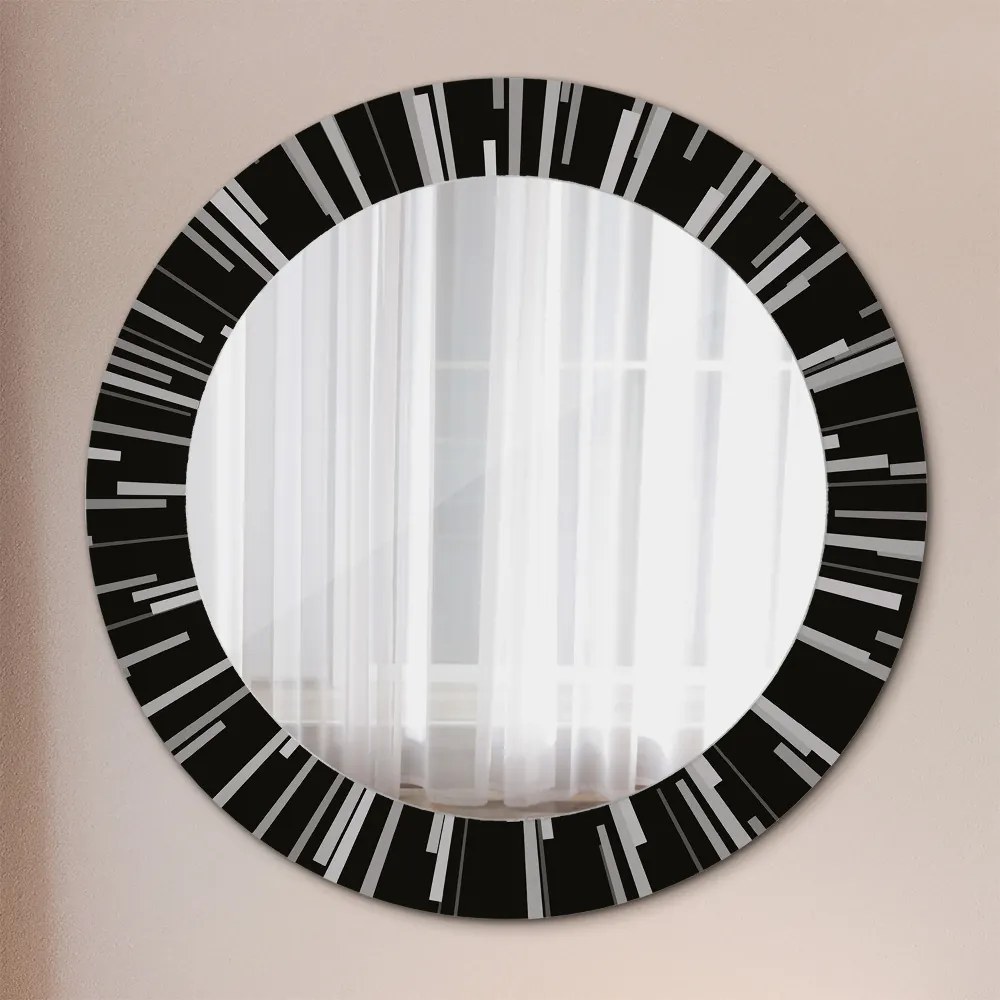 Kulaté dekorativní zrcadlo Radiální složení fi 60 cm