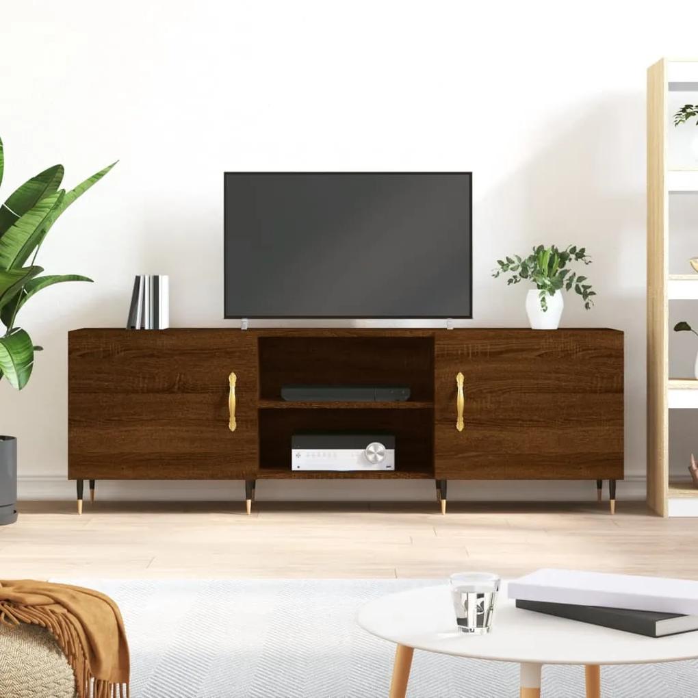 TV skříňka hnědý dub 150 x 30 x 50 cm kompozitní dřevo - Default Title