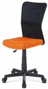 Kancelářská židle oranžová černá, KA-2325 ORA