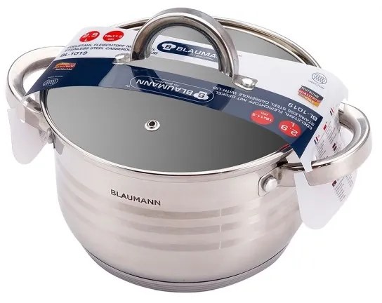 BLAUMANN Kastrol s poklicí nerez 24 cm Gourmet Line BL-1021