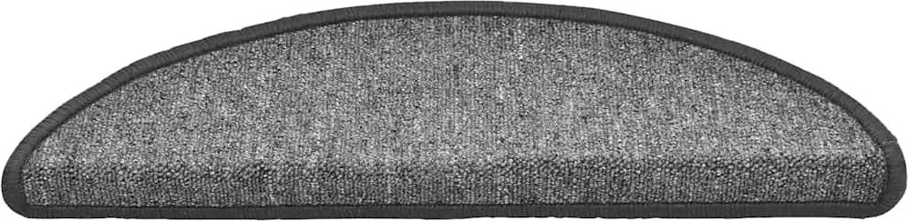 Schodové rohože 20 ks 56 x 17 x 3 cm tmavě šedé, půlkulaté 3365782