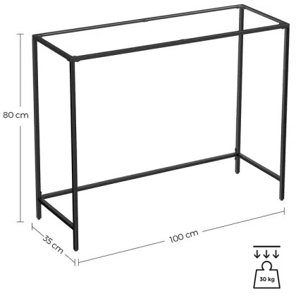 Konzolový stolek CIREL černá