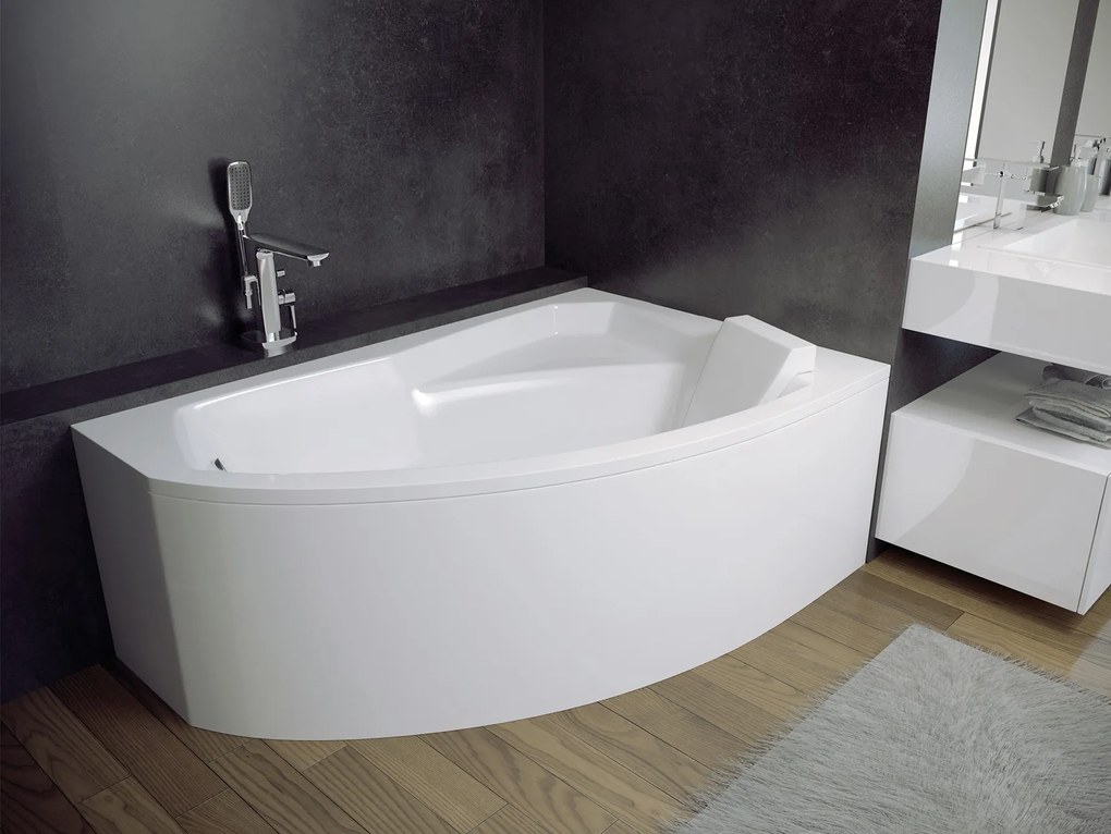 Besco RIMA 140 x 90 cm VANRIM140L+OLVPINOZ vana vč. nožiček levá