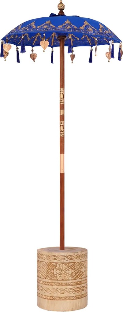 Balijský deštník se základnou Modrá 95 x 95 x 260 cm 3356910