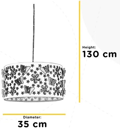 ONLI - Dětský lustr TITILLA 1xE27/22W/230V fialová/bílá