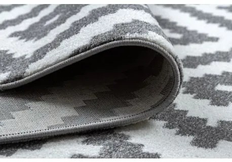 koberec SKETCH F998 Čtverce, krém šedý velikost 160x220 cm | krásné koberce cz