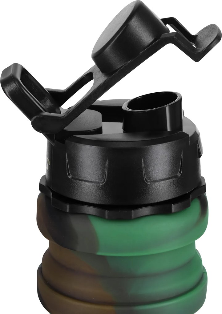 NC4106 ZELENÁ SILIKONOVÁ SKLÁDACÍ LÁHEV 500ML NILS CAMP