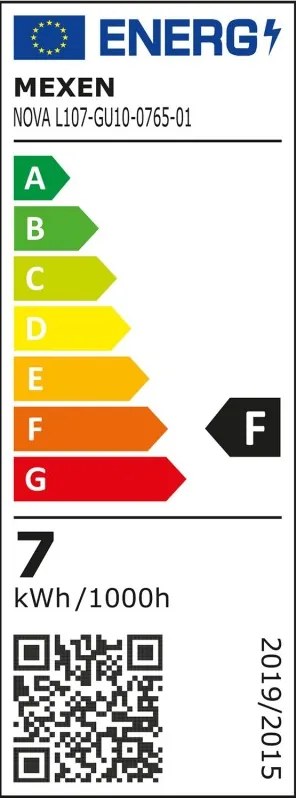 Mexen Nova, LED žárovka GU10, 7W, studená - 6500K, 735 lm - L107-GU10-0765-01