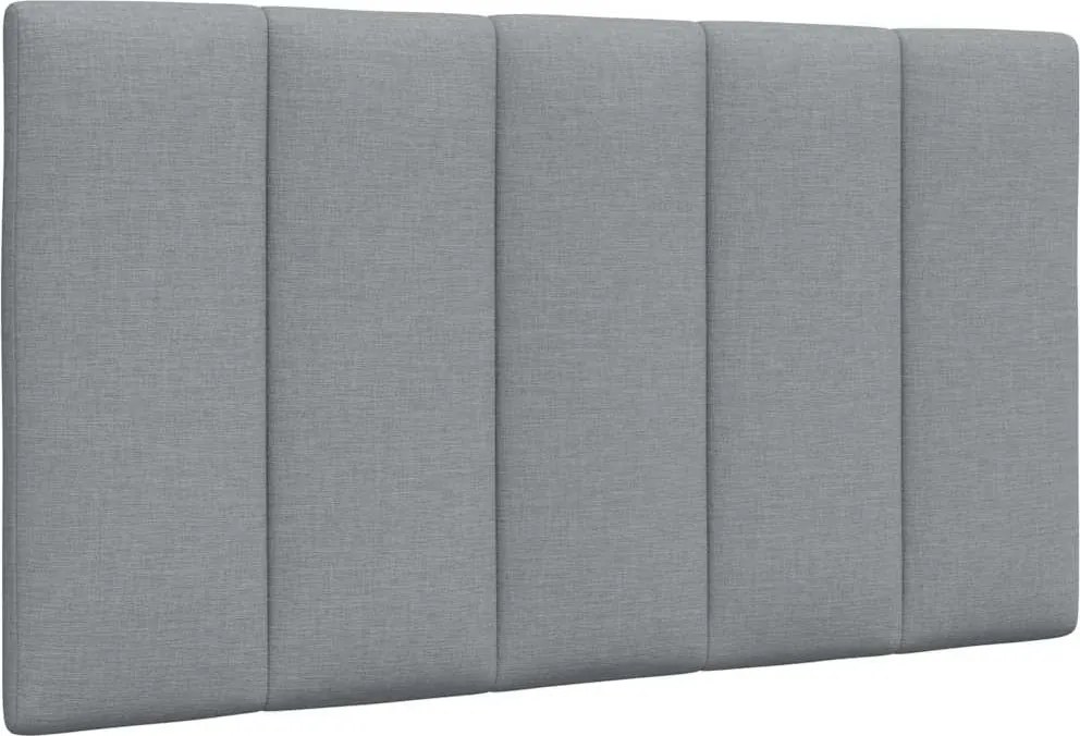 Rám postele bez matrace Hanko světle šedý 90 x 200 cm textil 3310363