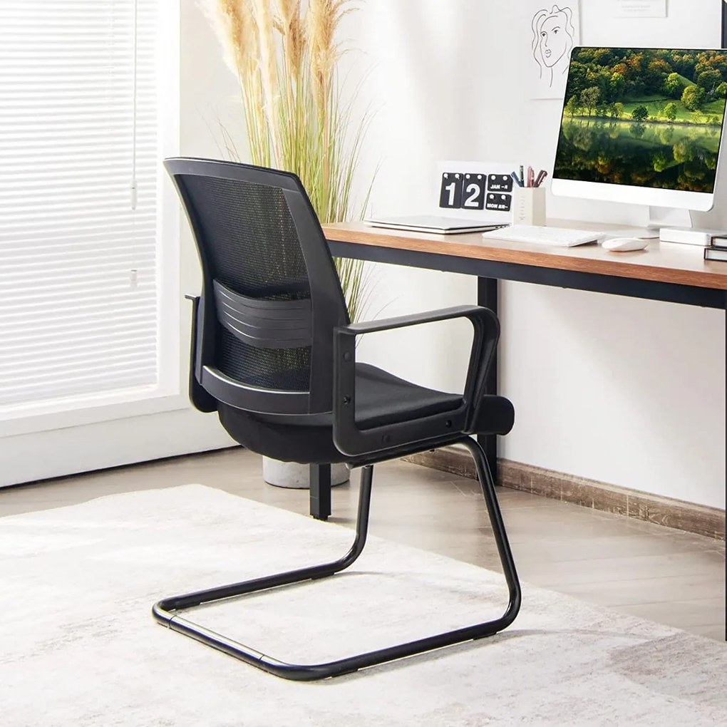 Costway Kancelářská židle net s opěradlem pojme až 136 kg – 60 × 54,5 × 94 cm