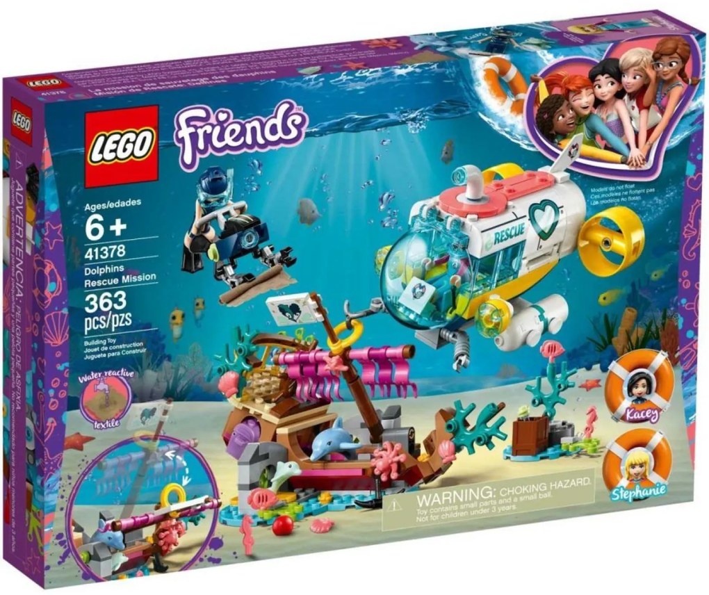 Lego stavebnice lego friends 41378 mise na záchranu delfínů