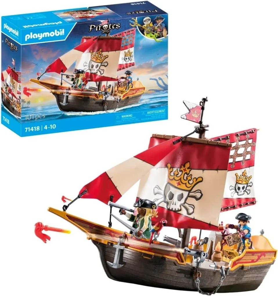 Figurky playmobil 71418 pirátská loď