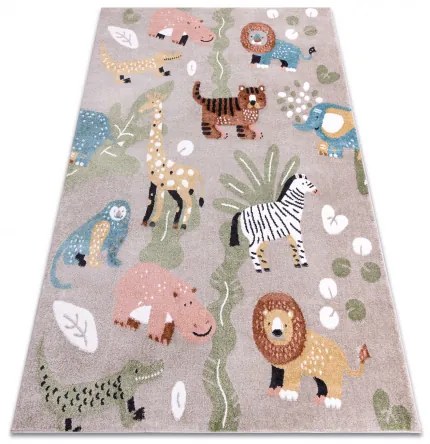 Dywany Luszczow Dětský kusový koberec FUN Africa, zvířata, Afrika béžová Rozměr koberce: 120 x 170 cm