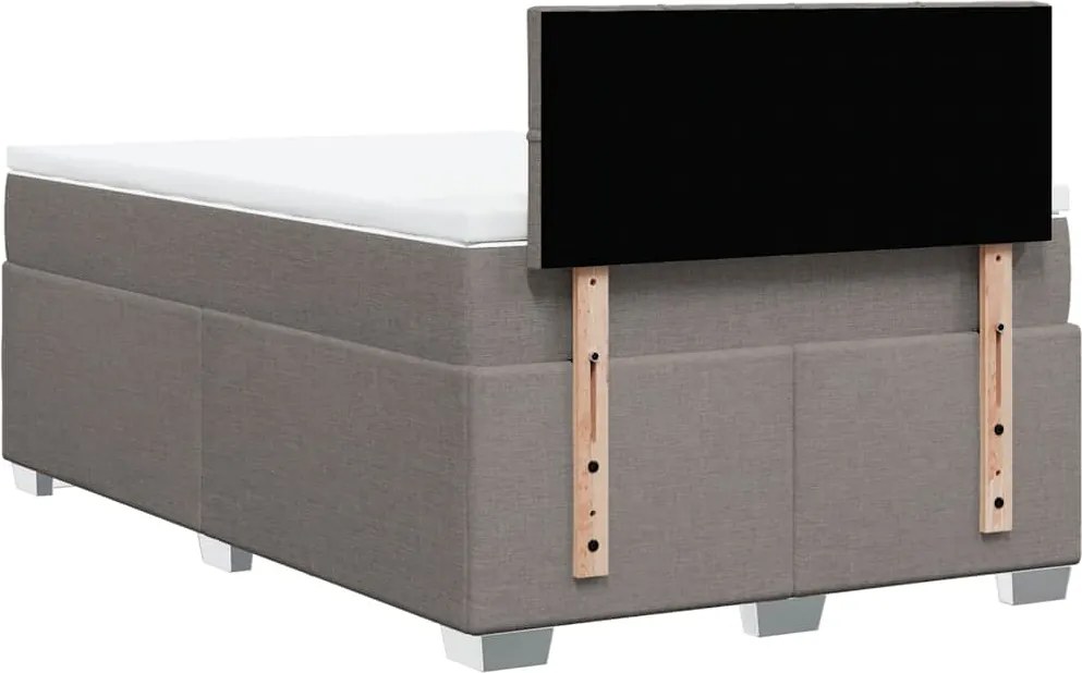 Box spring postel s matrací taupe 120x190 cm textil 3285831