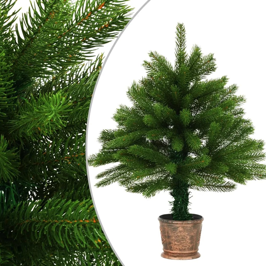 Umělý vánoční stromek s košíkem - 65 cm | zelený