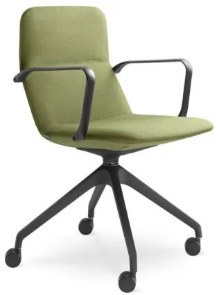 LD seating Konferenční křeslo FLEXI Light CHL,F95-BL černé područky GALERIE - Čalounění LD seating LÁTKY 2 / VALENCIA, XTREME, STYLE, ASPECT, CURA 2021