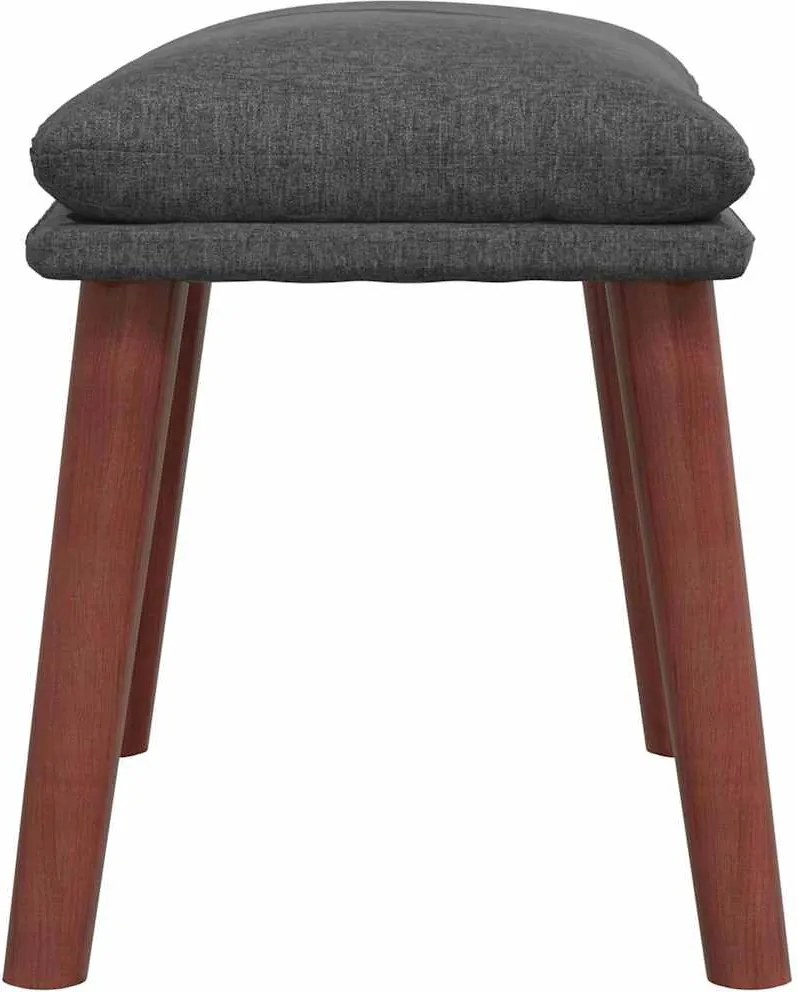 Podnožka tmavě šedá 45 x 29,5 x 35 cm textil 341458