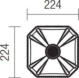 Světla a lustry REDO GROUP Venkovní rustikální lampa Redo ESSEN 9661