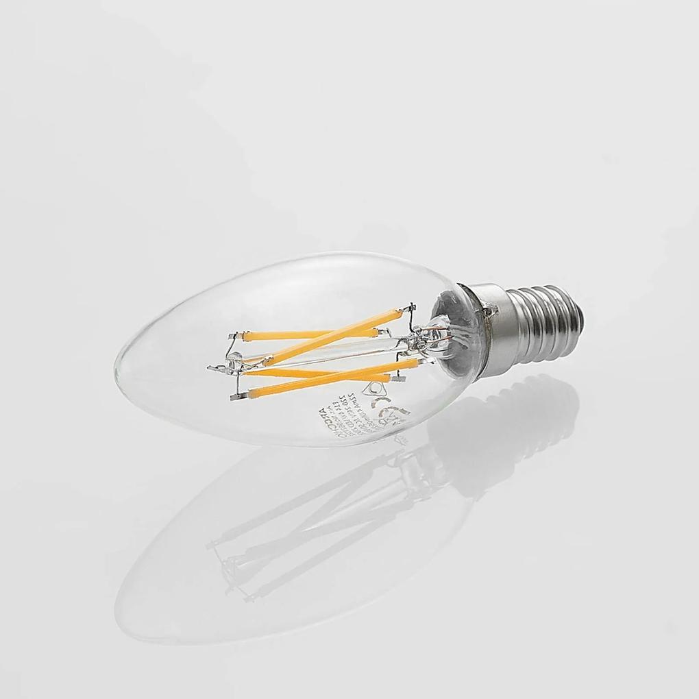 LED žárovka filament E14 4W 827 svíčka dim 3ks