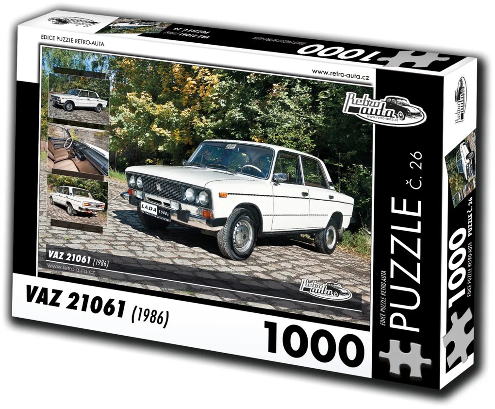 Retro-auta puzzle č. 26 vaz 21061 (1986) 1000 dílků