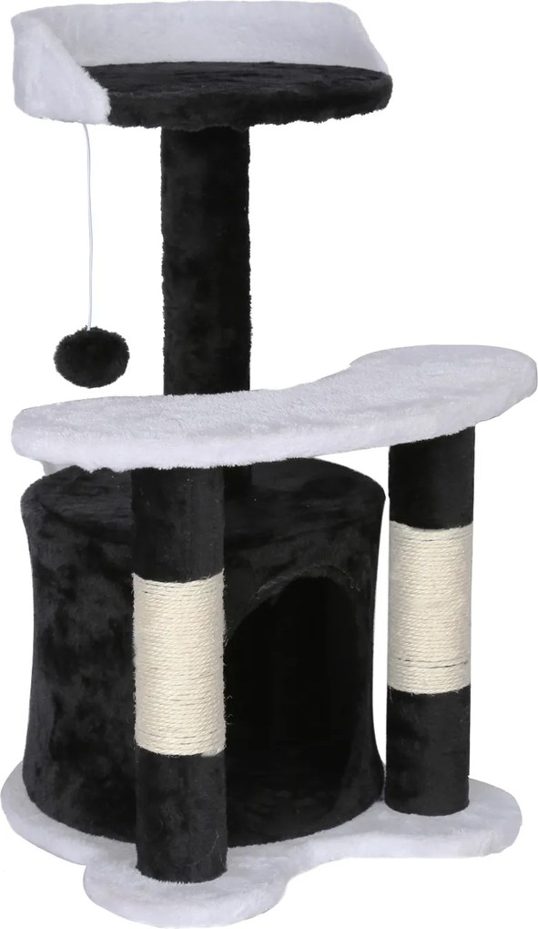 Škrabadlo pro kočky Wiltec – 67 cm, černá / bílá (62126)