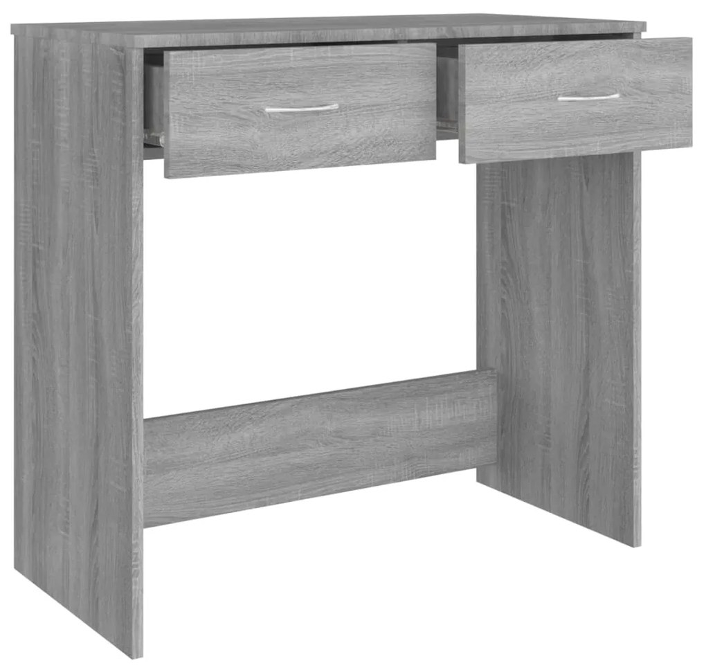 Psací stůl šedý sonoma 80 x 40 x 75 cm kompozitní dřevo - Default Title