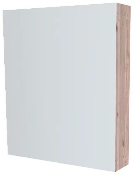 Mereo Koupelnová skříňka zrcadlová 60 cm, galerka, 1x dvířka levá, Multidecor, Dub Nelson CN798G61DNLS